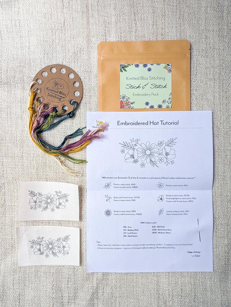 Embroider Your Knits Stick & Stitch pack – knittedbliss